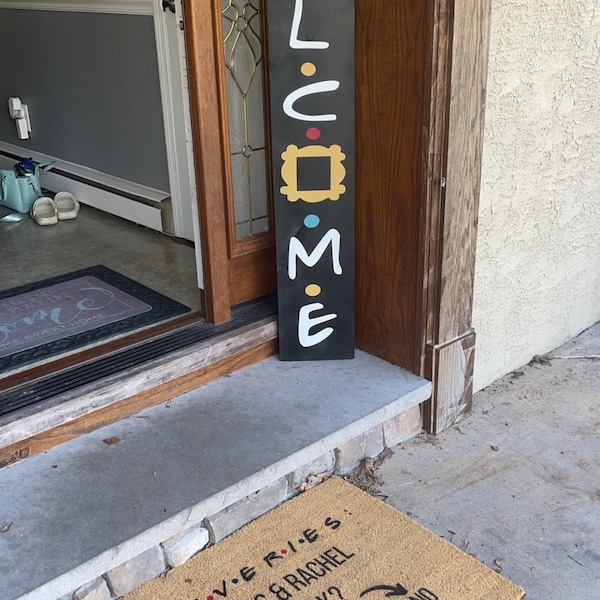 Friends Inspired Porch Sign | Welcome Sign | Front Door Entry - Etsy
