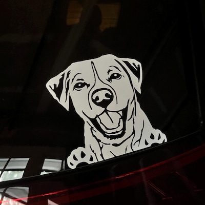 Custom Pet Portrait Decal, Dog Decal, Dog Car Decal, Cat Decal, Pet ...