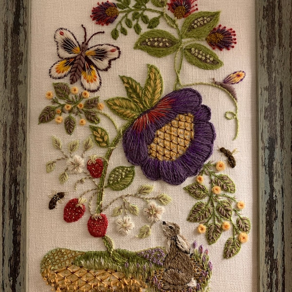 Beginners Crewel Embroidery Kit - A Jacobean Study No.2 - Etsy