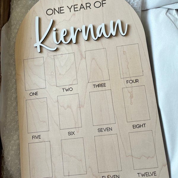 My First Year Board, One Year Photo Board, My First Year Photo Display ...