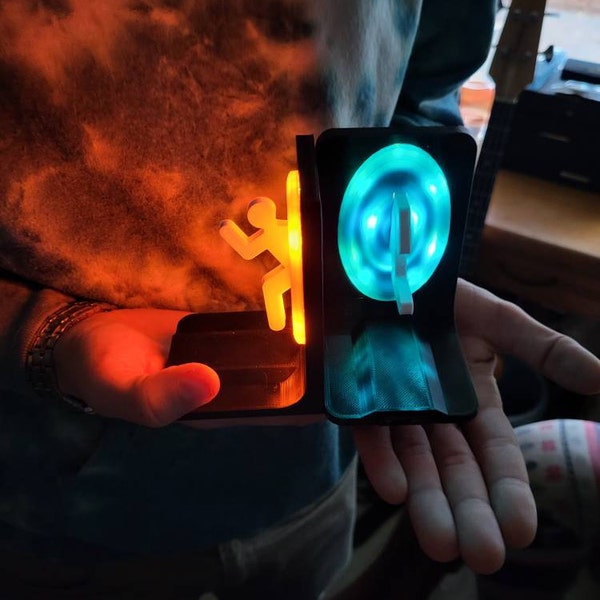 Pair of Portal 3D Light up LED Pop Out Wall Decor / Art / Plates ...