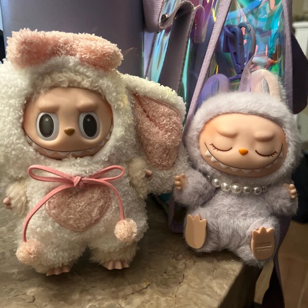 Fluffy Outfit for Labubu Macaron 17cm - Etsy