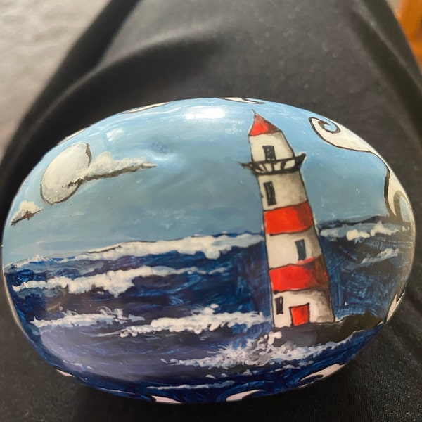 Hand-painted Natural Stone. Painted Pebble, Pebble Art. - Etsy UK