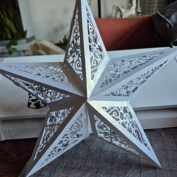 3D Moravian Paper Star Lantern Basic Design - SVG CUTTING FILE Special ...