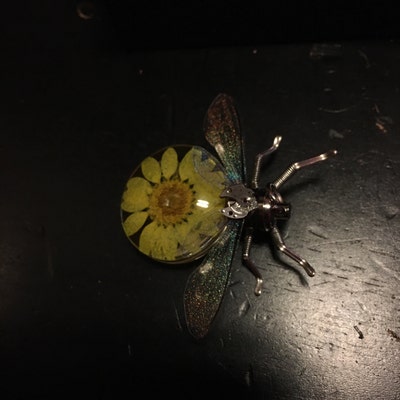 Save the Bees Tiny Steampunk Clockwork Bee Pin Brooch Handmade ...