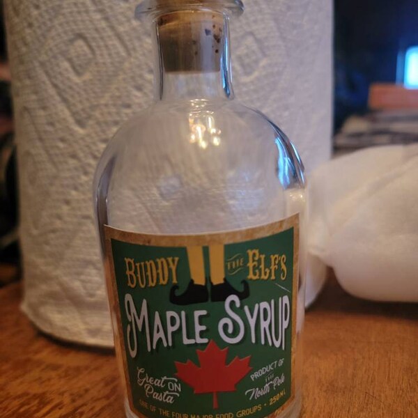 BUDDY the Elf's SYRUP BOTTLE Decoration (1)fill Yourself - Syrup Not ...