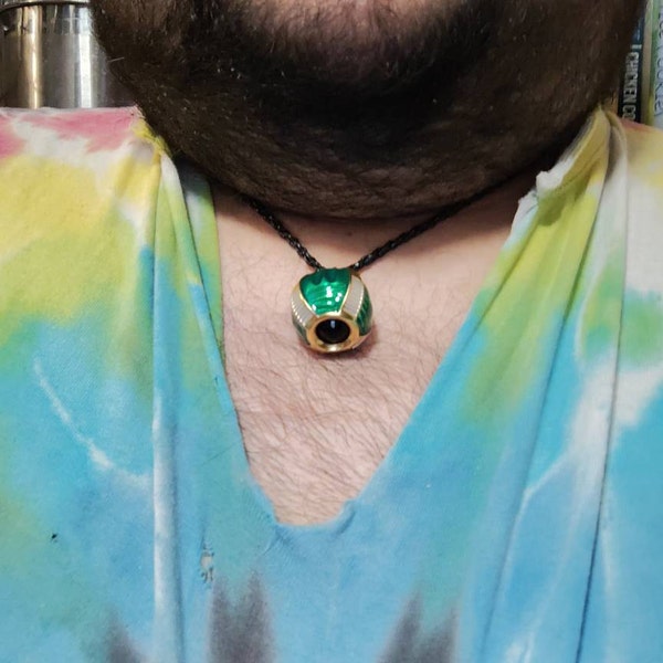 Power Rangers Ninja Storm Metal Amulet Gift for Green Ranger Samurai ...