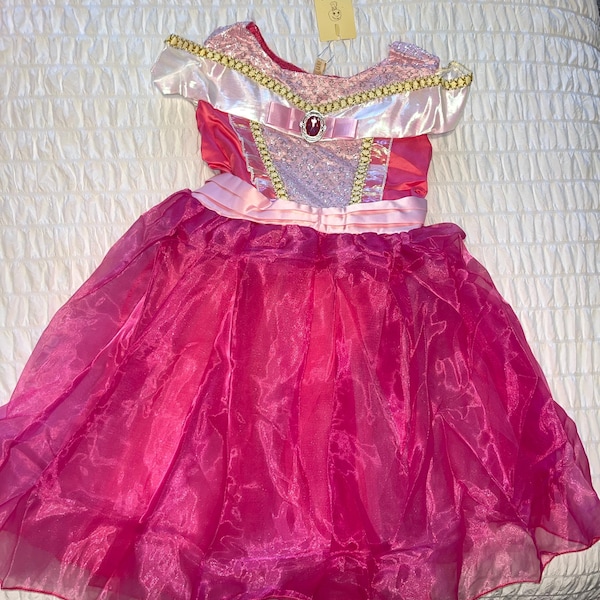 Aurora Dress for Girls – Toddler Princess Costume, Sleeping Beauty Pink ...