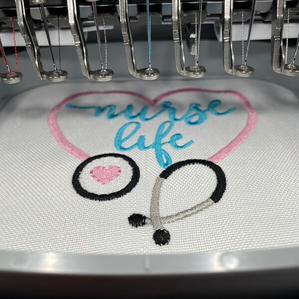 Nurse Life Embroidery Design Nurse Embroidery Nursing Embroidery Design ...