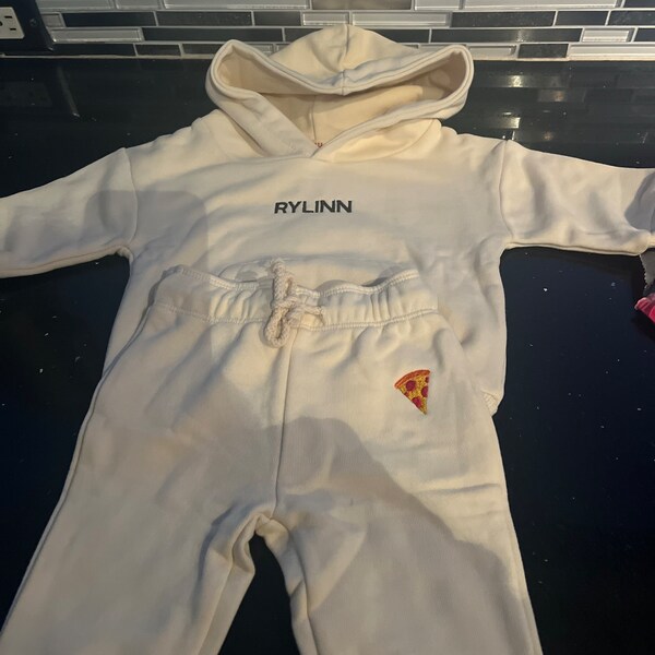 Sweatpants Embroidery Add-on - Etsy