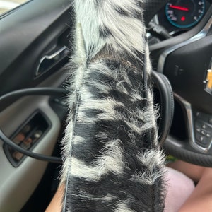 Hair on Cowhide Patchwork Rug Tricolor Cowhide Patchwork Round - Etsy