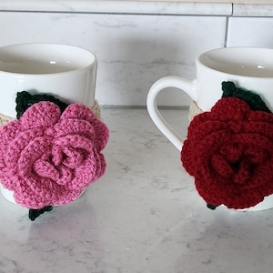 Crochet Flower Mug Cozy Instant Download PDF Pattern - Etsy