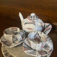 Tea Set Sewing Pattern, Tea Set Pattern, Tea Set PDF, Fabric Teapot ...