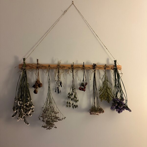 24 Dried Herb Ceiling Hanger Frame Chili Pepper Garlic Orange Drying ...