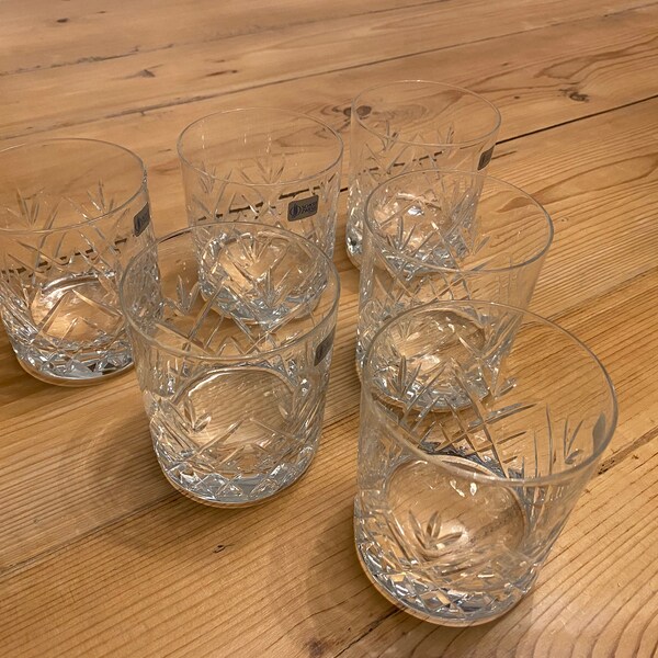 Vintage Edinburgh Crystal Embassy Pattern Square Decanter for Gin ...