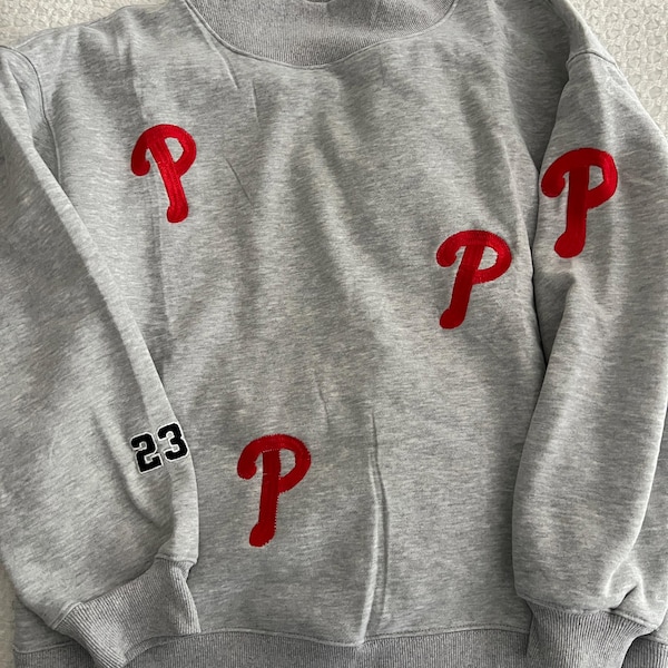 Embroidered Custom Sports Logo Sweatshirt - Etsy