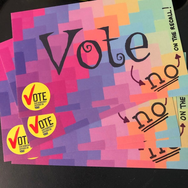 Your Vote is Powerful, Voter Engagement Postcards, Blank Backside - Etsy