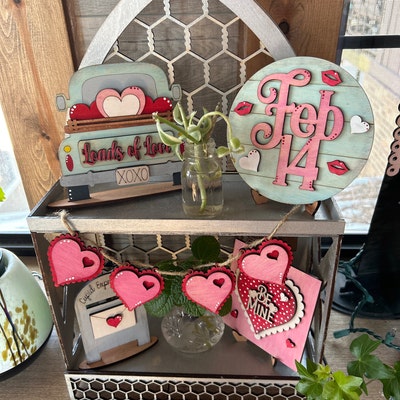 Loads of Love Valentine Tiered Tray SVG File XOXO Laser Cut File ...