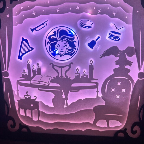 Haunted Mansion Shadow Box, Hitchhiking Ghosts, SVG, PNG, Jpeg and DFX ...