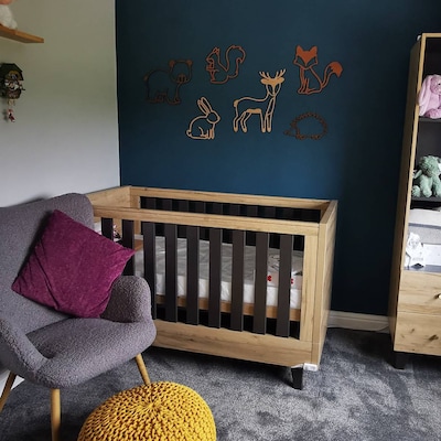 Christmas Countdown Scandi Woodland Wooden Plaque Star Counter Advent ...