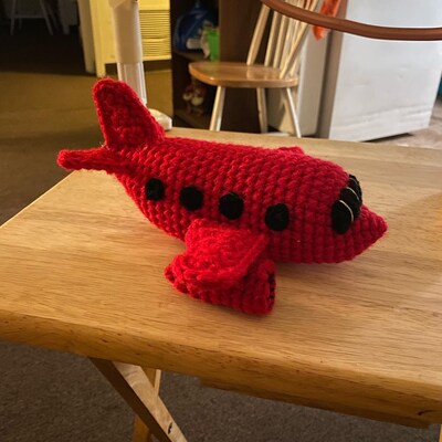 CROCHET AIRPLANE PATTERN, Plush Plane Toy Amigurumi Pattern, Crochet ...