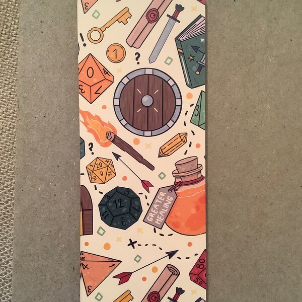 Time to Adventure Bookmark - Dnd D&D Dungeons and Dragons Matt Luxury ...