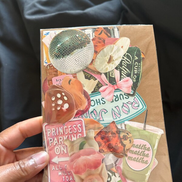 Mystery Sticker Pack - Pinterest Aesthetic Stickers, Junk Journal ...