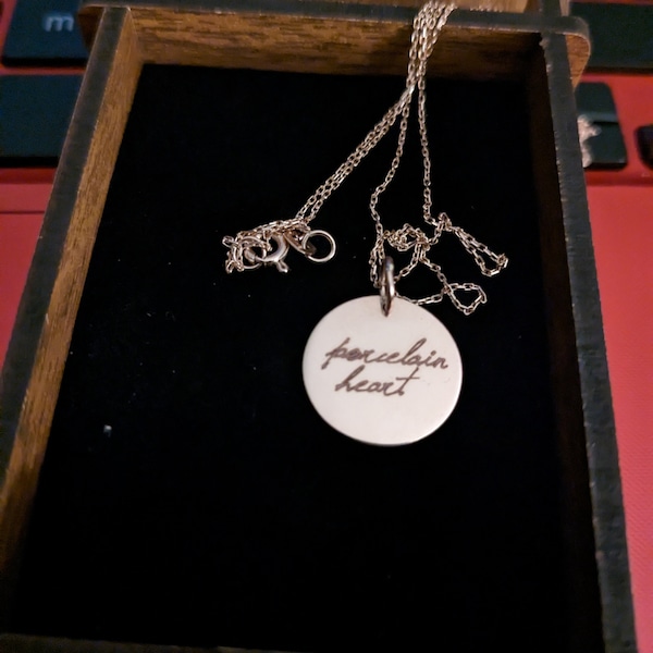 14k Solid Gold Custom Engrave Disc Pendant, Personalized Solid Gold Charm Pendant,both Side Free ...