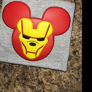 Character Inspired Mouse Iron Hero Embroidery Applique Design - Etsy