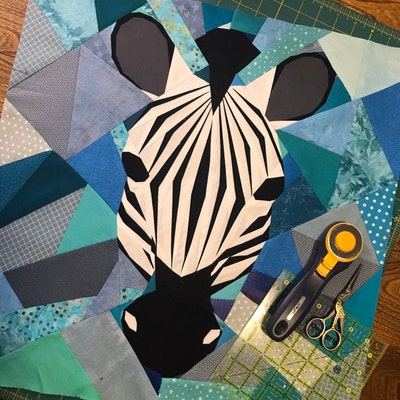 20 Inch Zebra Foundation Paper Pieced Quilt Pattern - Etsy