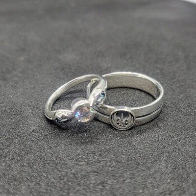 Star Wars Wedding Jedi Order Ring Silver Ring With Diamond Star Wars Ring Star Wars Jewelry Geek ...