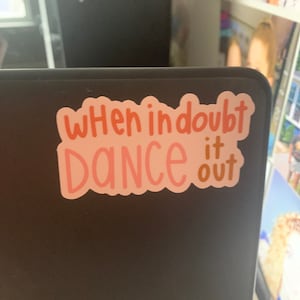 Dance Sticker Dancer, Dance Team Decals Waterproof Vinyl - Etsy