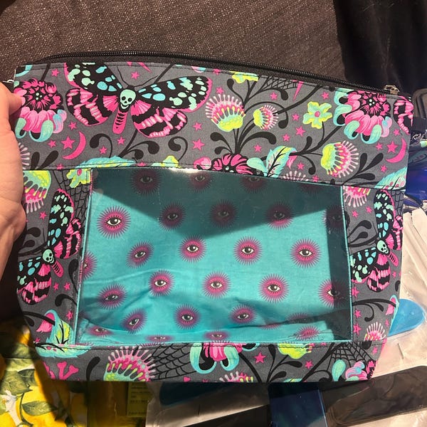 Project Bag, Window Bag, Vinyl Window Bag, Travel Bag, Ditty Bag, Bingo ...