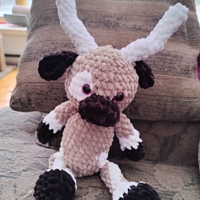 Longhorn Crochet Pattern Longhorn Cow Pattern, Amigurumi Longhorn Cow ...