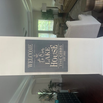 Personalized Engraved Welcome to Our Lake House Oar Sign - Etsy