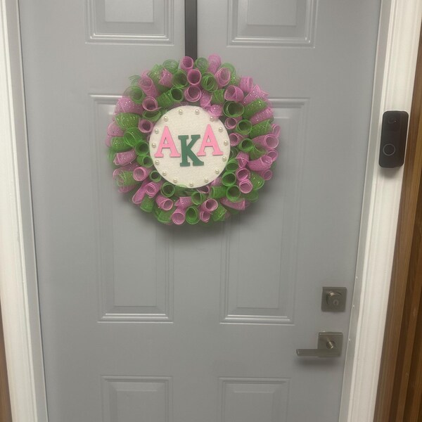 AKA Sorority Wreath, AKA Paraphernalia, Sorority Gifts, Alpha Kappa ...