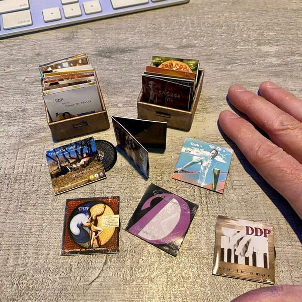 1/10 Scale Miniature Vinyl Records Vintage, Mini Vinyl Record - Etsy