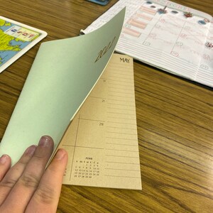 Small Kraft Stick Anywhere Calendars Undated Monthly | Etsy