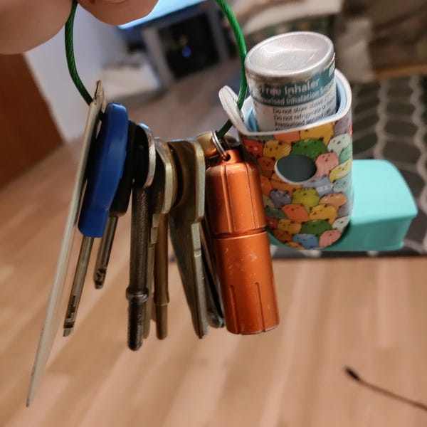 Rubber Ducks - Handmade Inhaler Case - Cover for Asthma & COPD Ventolin ...