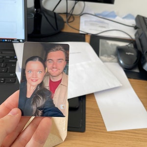 Personalised Photo & Message Plastic Card Keepsake - Etsy