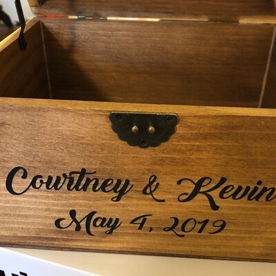 Rustic Wooden Card Box Rustic Wedding Card Box Rustic Wedding Decor ...