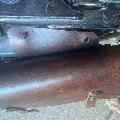 Triumph Bonneville Scrambler Leather Tank Belt Cafe Racer and Scrambler ...