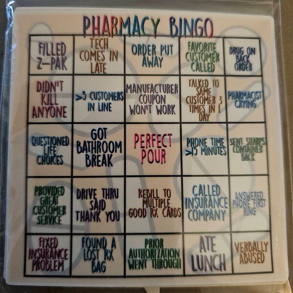 Pharmacy Humor Sticker! 2 Inches Round. Sorry, It's on Backorder Tablet ...