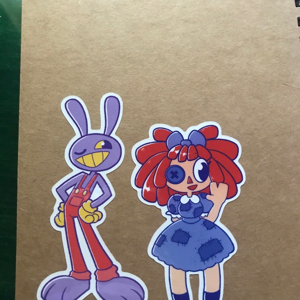 The Amazing Digital Circus Stickers (pomni, Jax, Ragatha, Kinger ...