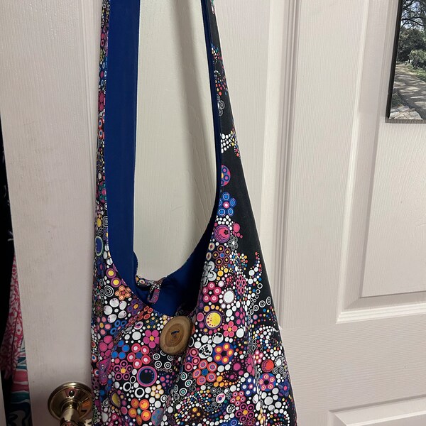 Patchwork Hobo Bag Crossbody Bag Floral Boho Bag Cotton Hippie Purse ...