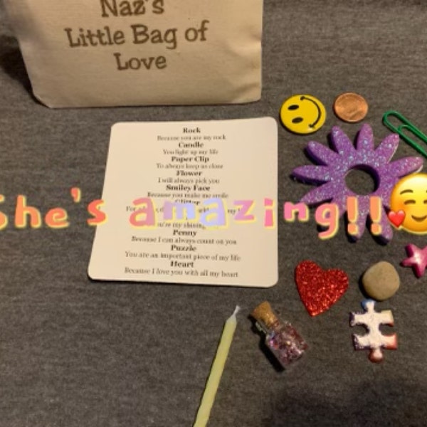 I Love You Gift, Little Bag of Love, Boyfriend Gift, Girlfriend Gift ...