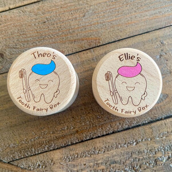 Zodiac Sign Tooth Fairy Box, Personalized Beech Wood Box, Custom Boys ...