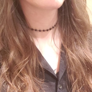 Punk Rock Choker With Dark Silver Gothic Cross Vampire Defense Necklace ...