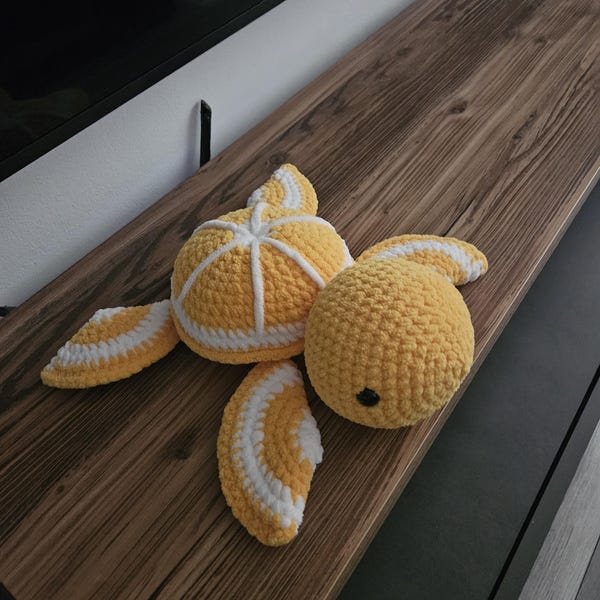Turtle Lemon Crochet Pattern/tutorial. Crochet. Amigurumi. PDF. Plush ...