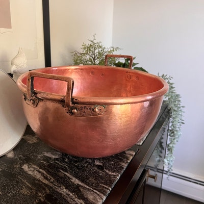 Vintage 5.5inch French Copper Stockpot Cocotte Made in France Bronze ...